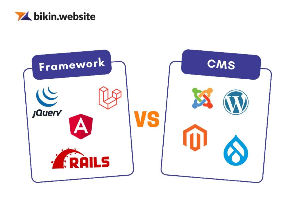 CMS vs Framework, Mana yang Lebih Baik untuk Membuat Website?