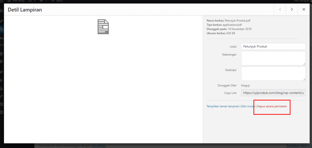Cara Upload dan Mengelola File Dokumen di Website WordPress | Bikin ...